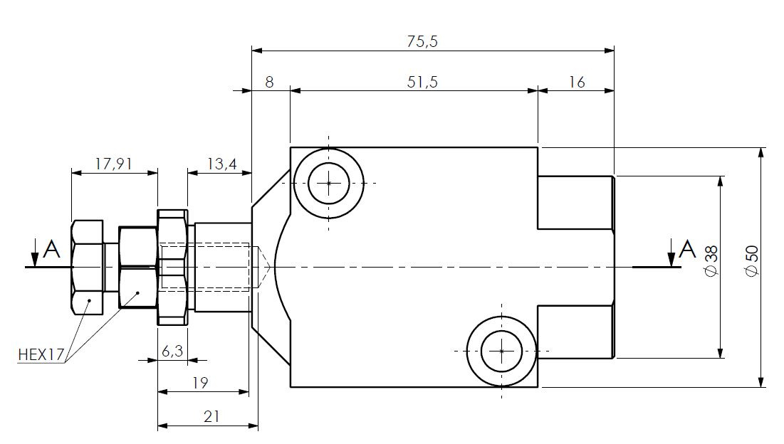 Palfinger UV223 hydraulic valve